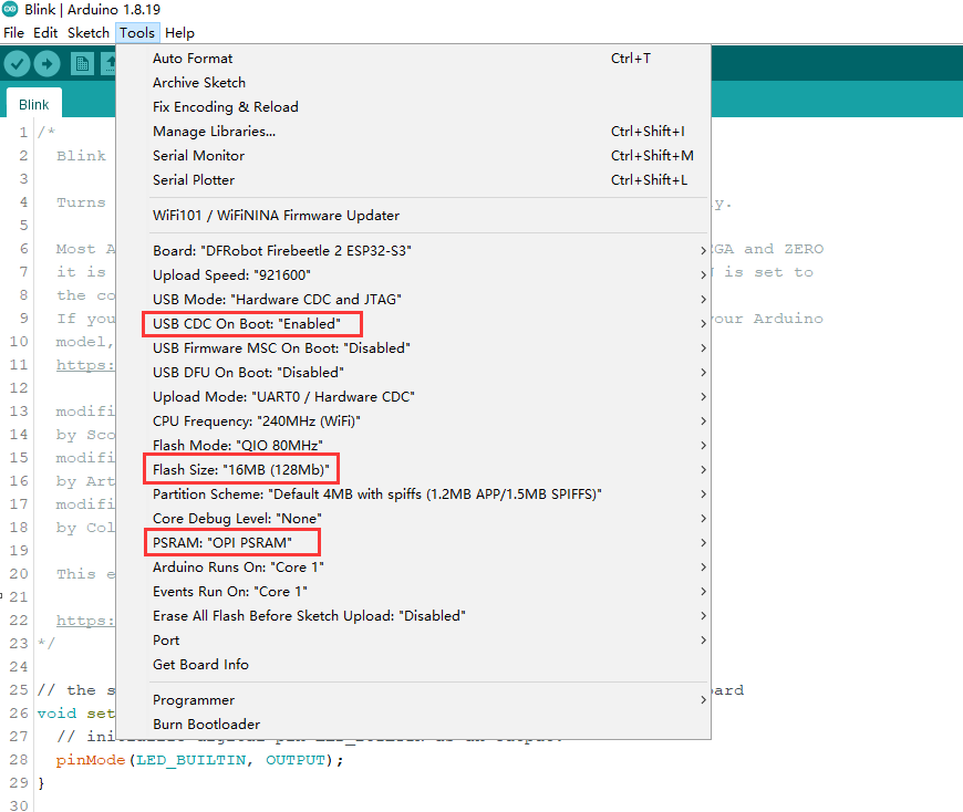 Dfrobot Dfr0975 Firebeetle 2 Board Esp32 S3 产品资料 使用教程