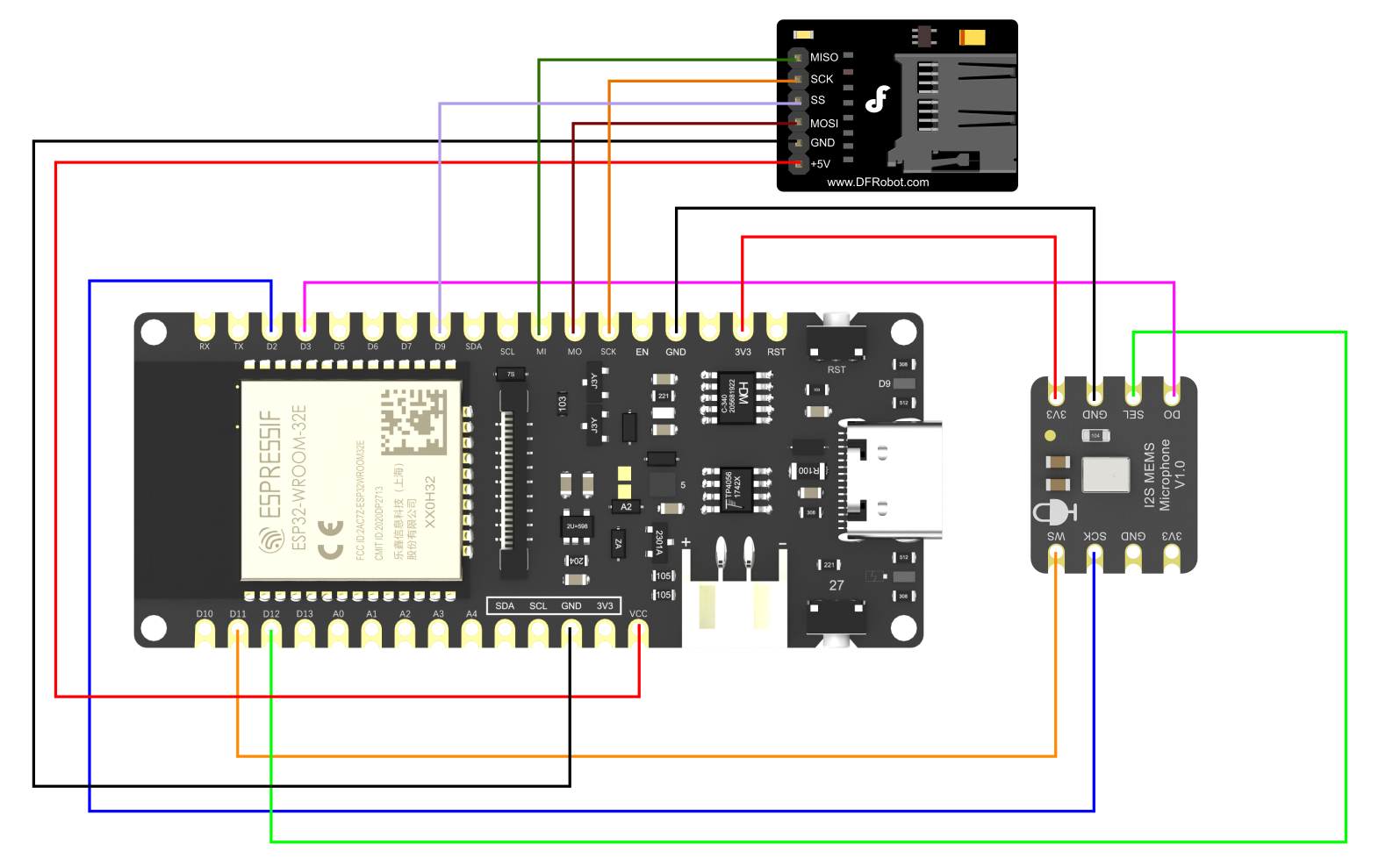 _SKU_SEN0526_I2S_MEMS_Microphone-DFRobot