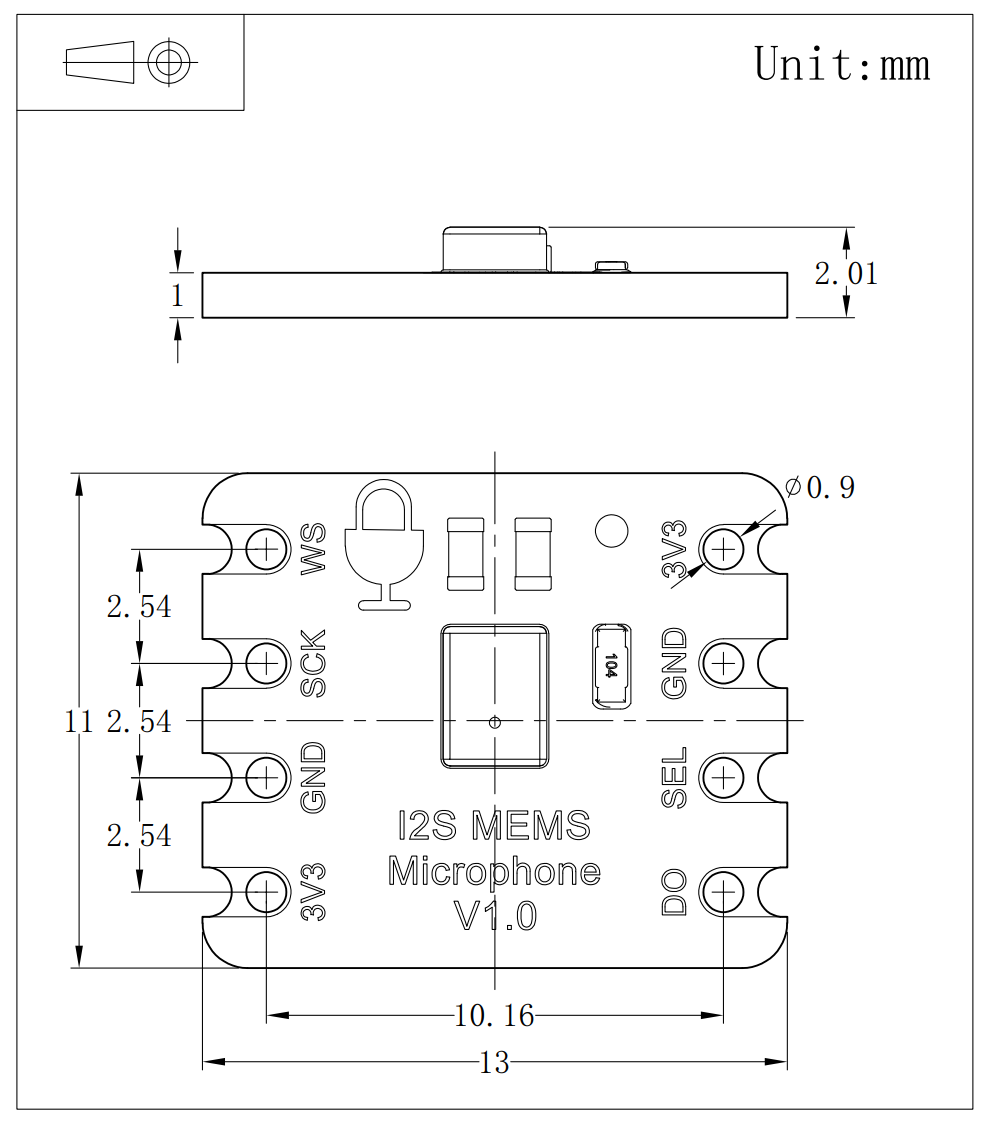 _SKU_SEN0526_I2S_MEMS_Microphone-DFRobot